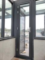 China Powder Coated Aluminum Casement Doors with 2mm Thickness and 5-Year Warranty for Residential and Commercial Use for sale