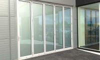 China Commercial Aluminum Folding Doors 1.0-2.0mm Thickness with Manual/Automatic Opening Options for sale