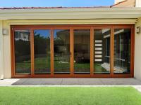 China 1.0mm-2.0mm Aluminum Folding Doors with Powder Coating - Manual/Automatic Operation & 5-Year Warranty for sale