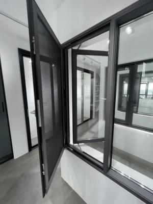 China Powder Coated Aluminum Casement Windows Soundproof 5mm-12mm Glass EPDM Sealant for sale
