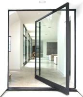 China WY-Tec Aluminium Pivot Doors - High Security, Thermal Insulation, 5-Year Warranty, Custom Sizes for sale