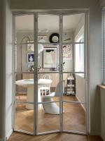 China Custom Aluminium French Doors with 1.4mm-2.0mm Frame & 5mm-12mm Tempered Glass - 5 Year Warranty for sale