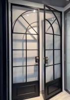 China Aluminium French Doors 1.4mm-2.0mm Thickness with 5mm-12mm Tempered Glass and 5-Year Warranty for sale