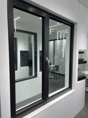 China White Powder Coated Aluminum Casement Windows 90 Degree Opening Anodized Surface Fiberglass Screen for sale