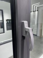 China White Powder Coated Aluminum Casement Windows 90 Degree Opening Anodized Surface Fiberglass Screen for sale