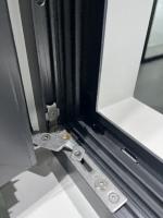 China White Powder Coated Aluminum Casement Windows 90 Degree Opening Anodized Surface Fiberglass Screen for sale