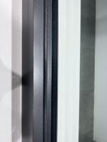 China Anodized EPDM Seal Aluminum Casement Windows 5mm Glass Wood Grain Color Custom Size for sale
