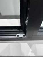 China Anodized EPDM Seal Aluminum Casement Windows 5mm Glass Wood Grain Color Custom Size for sale