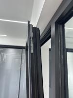 China Aluminum Casement Windows 90 Degree Open White Black 12mm Glass Fiberglass Screen for sale