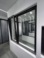 China Aluminum Casement Windows 90 Degree Open White Black 12mm Glass Fiberglass Screen for sale