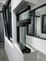 China Custom Aluminum Casement Window 10mm Glass Fiberglass Screen Noise Reduction Tempered Glass for sale