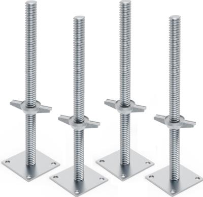China Adjustable Scaffolding Jack Base , Scaffolding Screw Jack Base For Modular System / Uneven Surfaces for sale