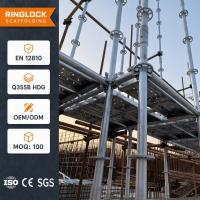 China Forged Rosette Q355B HDG Ringlock Scaffold EN 12810 For Building Formwork for sale