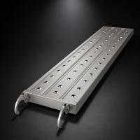 China HDG Scaffolding Part Anti Skid Scaffolding Steel Plank With Secure End Hook Design for sale