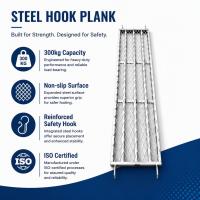 China Durable Anti Slip Catwalk Metal Plank For Portal Frame Scaffolding Tower for sale