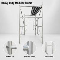 China HDG Q235 Steel Frame Scaffolding 1200x1930mm Heavy Duty Modular Scaffold EN 12810 for sale