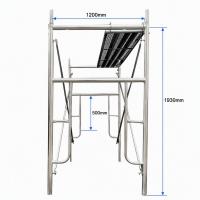 China HDG Q235 Steel Frame Scaffolding 1200x1930mm Heavy Duty Modular Scaffold EN 12810 for sale