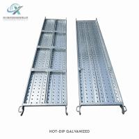 China Durable Perforated Galvanized Steel Catwalk Anti Slip For Ringlock Scaffolding Tower for sale
