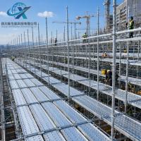 China Durable Perforated Galvanized Steel Catwalk Anti Slip For Ringlock Scaffolding Tower for sale