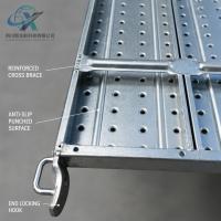 China Durable Perforated Galvanized Steel Catwalk Anti Slip For Ringlock Scaffolding Tower for sale