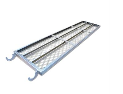 China Hotel / Villa Scaffolding Part Heavy Duty Scaffolding Metal Deck With Secure Hook Attachment for sale