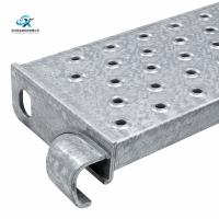 China Industrial Lightweight Metal Scaffolding Planks With Perforated Anti Slip Safety Deck for sale