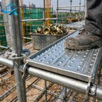 China Industrial Lightweight Metal Scaffolding Planks With Perforated Anti Slip Safety Deck for sale