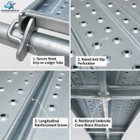 China Industrial Lightweight Metal Scaffolding Planks With Perforated Anti Slip Safety Deck for sale