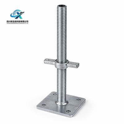 China Premium EN1065 HDG Q235 Scaffold Screw Base Jack With Reliable Load Capacity for sale