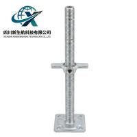 China Heavy Duty Galvanized Adjustable Base Plate Screw Jack Q235 With Stable Performance for sale