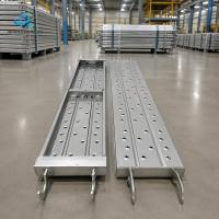 China Heavy Duty Steel Scaffolding Plank Quick Assembly With Pre Galvanized Surface for sale