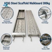 China Heavy Duty Steel Scaffolding Plank Quick Assembly With Pre Galvanized Surface for sale