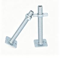 China Industrial Heavy Duty Galvanized Scaffolding Adjustable Base Jack With Stable Support for sale
