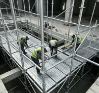 China Hot Dip Galvanized Q235 Ringlock Scaffolding Vertical Standard 48.3mm for sale
