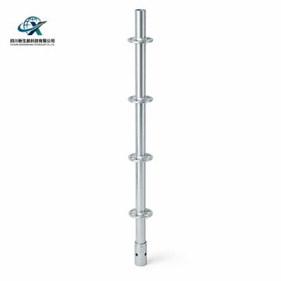 China Hot Dip Galvanized Q355B Ringlock Scaffold Vertical Pole 48.3x3.2mm for sale