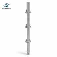 China OEM Q355B Galvanized Base Collar Scaffolding Vertical Standard 48.3mm Custom Length for sale