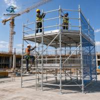 China OEM Q355B Galvanized Base Collar Scaffolding Vertical Standard 48.3mm Custom Length for sale