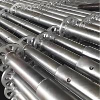 China OEM Q355B Galvanized Base Collar Scaffolding Vertical Standard 48.3mm Custom Length for sale