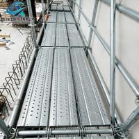 China 100% Recyclable Perforated Steel Scaffolding Plank With Anti Slip Punched Holes for sale