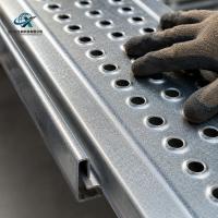China Tubular Galvanized Scaffold Walkboard 2000mm 2400mm 3000mm 4000mm With Diamond Hole Pattern for sale