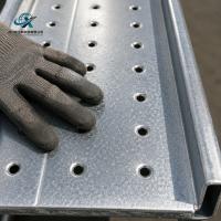 China Perforated Steel Scaffolding Part HDG Metal Scaffolding Planks For Construction Access for sale