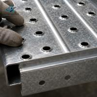 China Heavy Duty HDG Steel Scaffold Plank 3000mm U Channel 240mm Wide For Formwork for sale