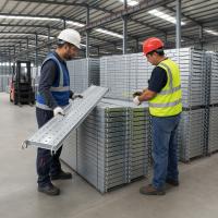 China Stable Industrial Perforated Metal Decking For Elevated Access Scaffolding for sale