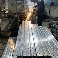 China Hot Dip Galvanized Steel Scaffold Walkboard Heavy Duty With Secure Hook Attachments for sale