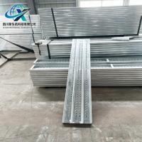 China Anti Slip Perforated Steel Scaffolding Plank Heavy Duty With Reinforced Ribs for sale