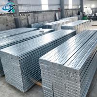 China Anti Slip Perforated Steel Scaffolding Plank Heavy Duty With Reinforced Ribs for sale