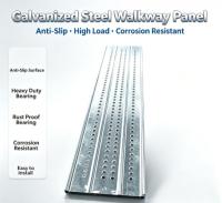 China Anti Slip Perforated Steel Scaffolding Plank Heavy Duty With Reinforced Ribs for sale