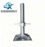 China Durable Galvanized Q235 Adjustable Screw Jack Base High Rigidity With High Load Capacity for sale
