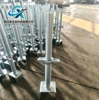 China Durable Galvanized Q235 Adjustable Screw Jack Base High Rigidity With High Load Capacity for sale