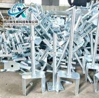 China Durable Galvanized Q235 Adjustable Screw Jack Base High Rigidity With High Load Capacity for sale